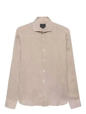 ORIAN Long-sleeve Linen Shirt - Neutrals