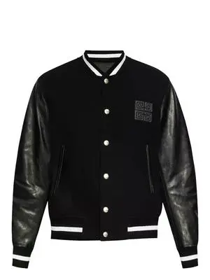 Givenchy 4g Motif Leather Jacket - Black