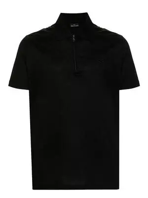 Paul & Shark Logo-appliqué Polo Shirt - Black