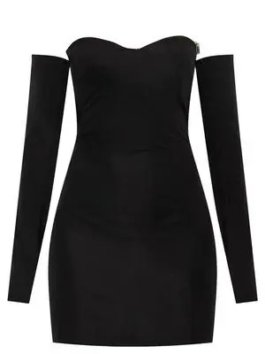 Dsquared2 Off-shoulder Mini Dress - Black