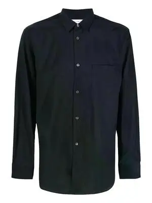 Comme Des Garçons Button-down Fitted Shirt - Blue
