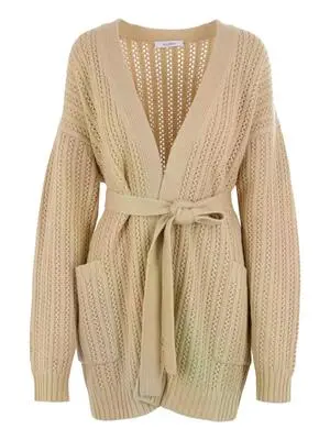 Max Mara Balzac Open-front Cardigan - Neutrals