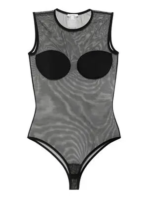 NENSI DOJAKA Semi-sheer Bodysuit - Black