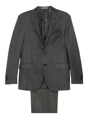 Corneliani Prince Of Wales-check Suit - Grey