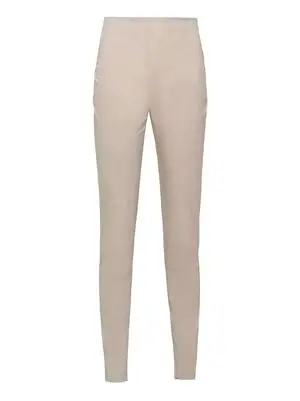 Prada High-waisted Slim-cut Trousers - Neutrals
