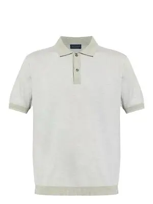 Paul & Shark Silk-blend Polo Shirt - Grey
