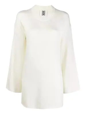 BY MALENE BIRGER Rolled-trim Knitted Jumper - Neutrals