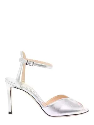 JIMMY CHOO Sacora Heeled Sandals - Silver