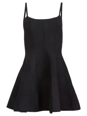 FLEUR DU MAL Flared Corset Dress - Black