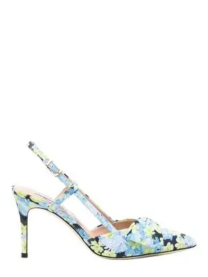 Sachin & Babi Lenox 90mm Floral-print Slingback Pumps - Blue