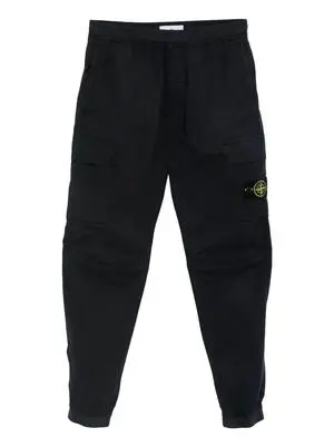 Stone Island Cargo Pants With Compass Badge - Blue