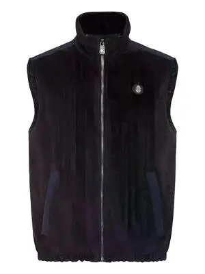 BILLIONAIRE Logo-patch Gilet - Blue
