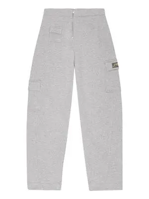 GANNI Logo-patch Track Trousers - Grey