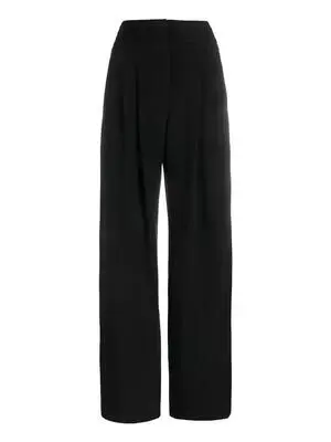 IRO PARIS Pleat-detail Wide-leg Trousers - Black