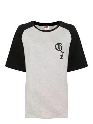 GROUND ZERO Logo-print Cotton T-shirt - Grey