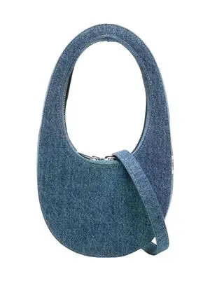 Coperni Swipe Denim Shoulder Bag - Blue