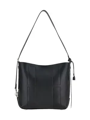 Hogan Leather Shoulder Bag - Black
