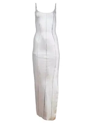 FLEUR DU MAL Flash Ribbed Dress - Grey