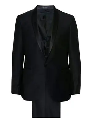 Tagliatore Single-breasted Wool Suit - Blue