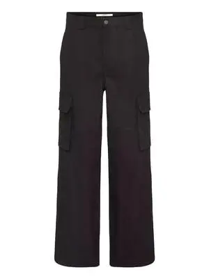 Valentino Garavani Wide-leg Cargo Trousers - Black