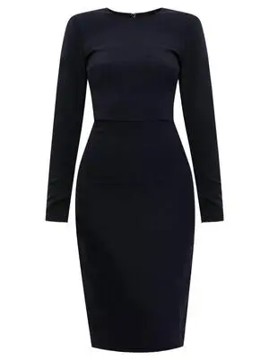 Victoria Beckham Long-sleeve Fitted Dress - Blue
