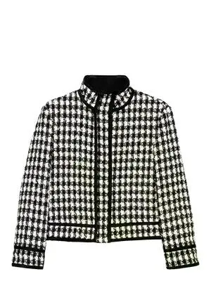Alice + Olivia Corwin Tweed Jacket - White