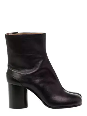 MAISON MARGIELA Tabi Leather Ankle Boots - Black