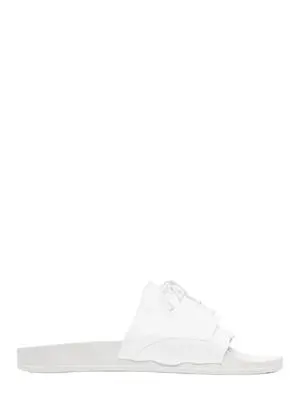 MAISON MARGIELA Lace-up Pool Slides - White