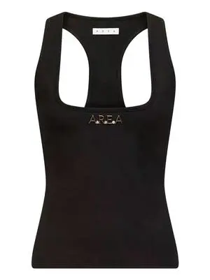 AREA Nameplate Racerback Tank Top - Black