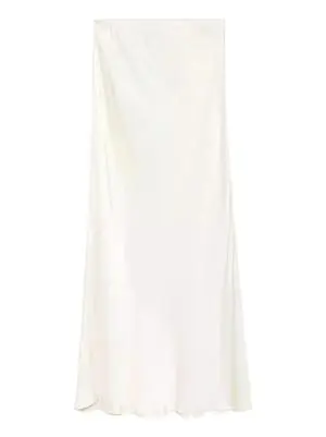 AKEP Satin Maxi Skirt - Neutrals