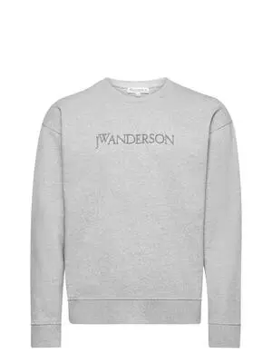 JW Anderson Logo-embroidered Sweatshirt - Grey