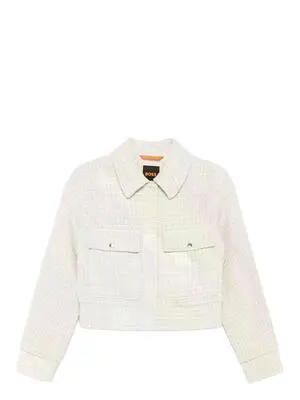 BOSS Interwoven-design Jacket - Neutrals