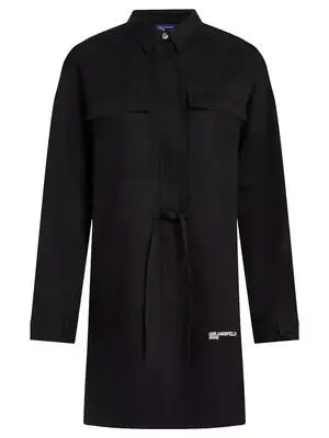 Karl Lagerfeld Utility Shirt Dress - Black