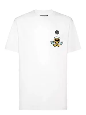 Philipp Plein Smile-patch T-shirt - White