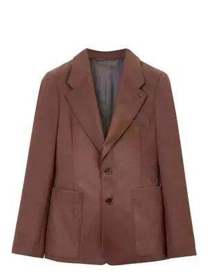 LEMAIRE Single-breasted Blazer - Brown