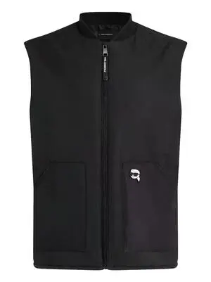 Karl Lagerfeld Ikon Padded Gilet - Black