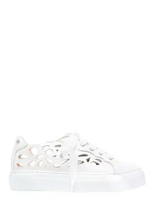 Agl Mandi Laser-cut Sneakers - White