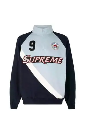Supreme Quipé Logo-appliquéd Sweatshirt - Blue