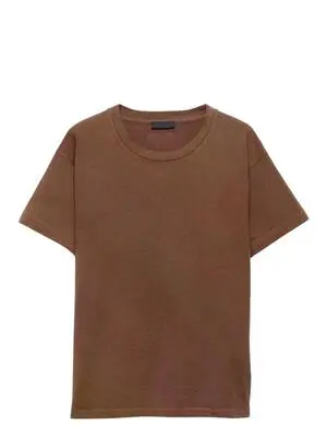 Prada Cotton T-shirt - Brown