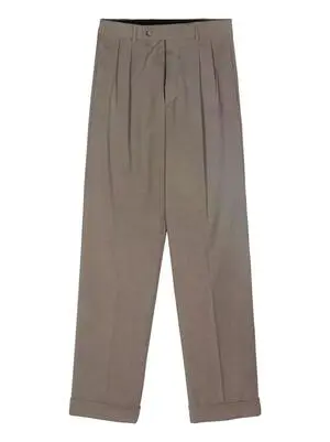 Sportmax Ferito Wool Tapered Trousers - Grey