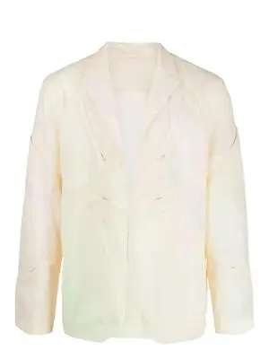 POST ARCHIVE FACTION Multiple-zipper Detail Blazer - Neutrals
