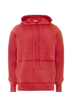 JW Anderson Logo-embroidered Hoodie - Red