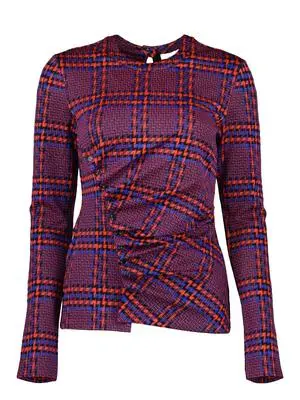 Rabanne Geometric-print Blouse - Red