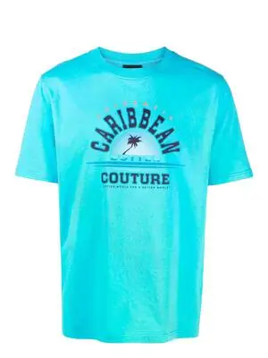 BOTTER Slogan-print Organic Cotton T-shirt - Blue