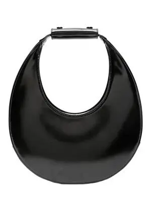 Staud Moon Leather Shoulder Bag - Black