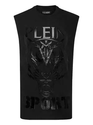 PLEIN SPORT Logo-print Tank Top - Black