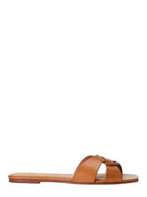 Polo Ralph Lauren Leather Flip Flops - Brown