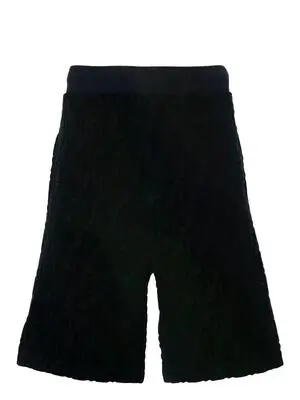 Fendi Ff-motif Terry Bermuda Shorts - Blue
