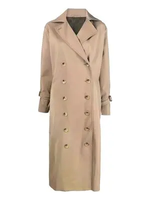 TOTEME Double-breasted Mid-length Coat - Neutrals