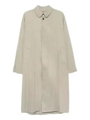 MAISON MARGIELA Four-stitch Logo Trench Coat - Neutrals